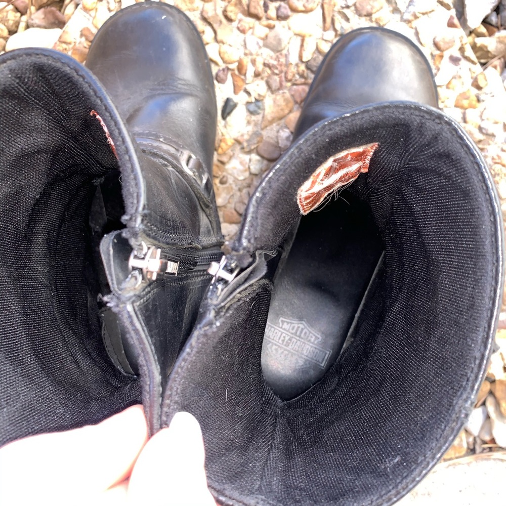 Harley Davidson Christa Zip Up Harness Boots - Gem